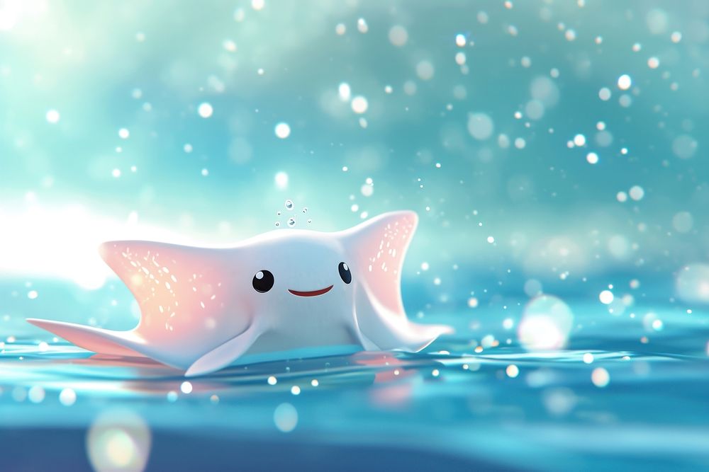 Cute ray water fantasy background | Premium Photo Illustration - rawpixel