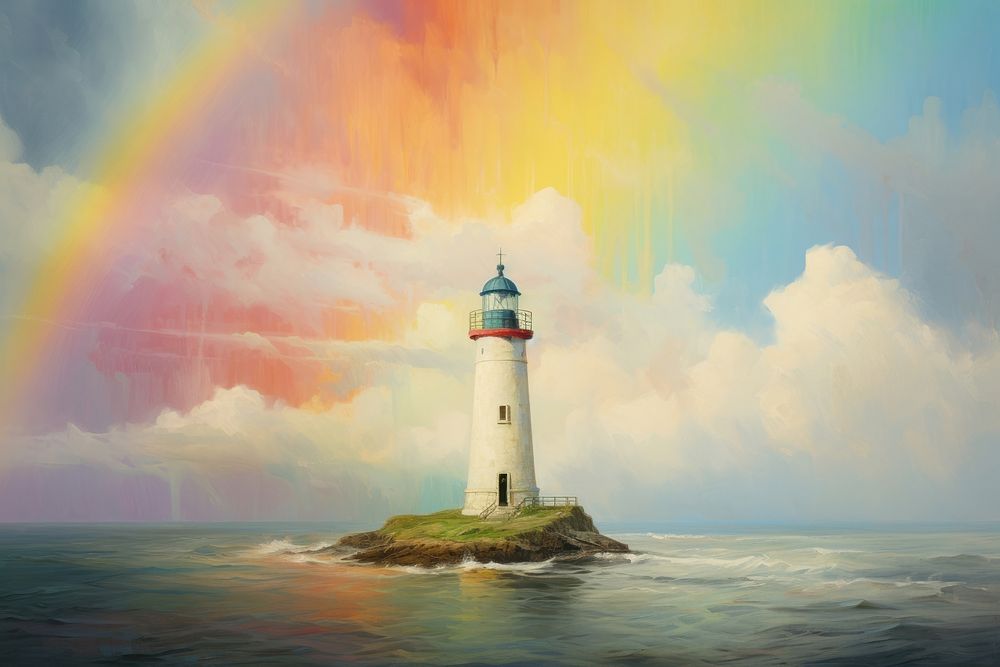 Lighthouse island architecture building outdoors. | Premium Photo ...