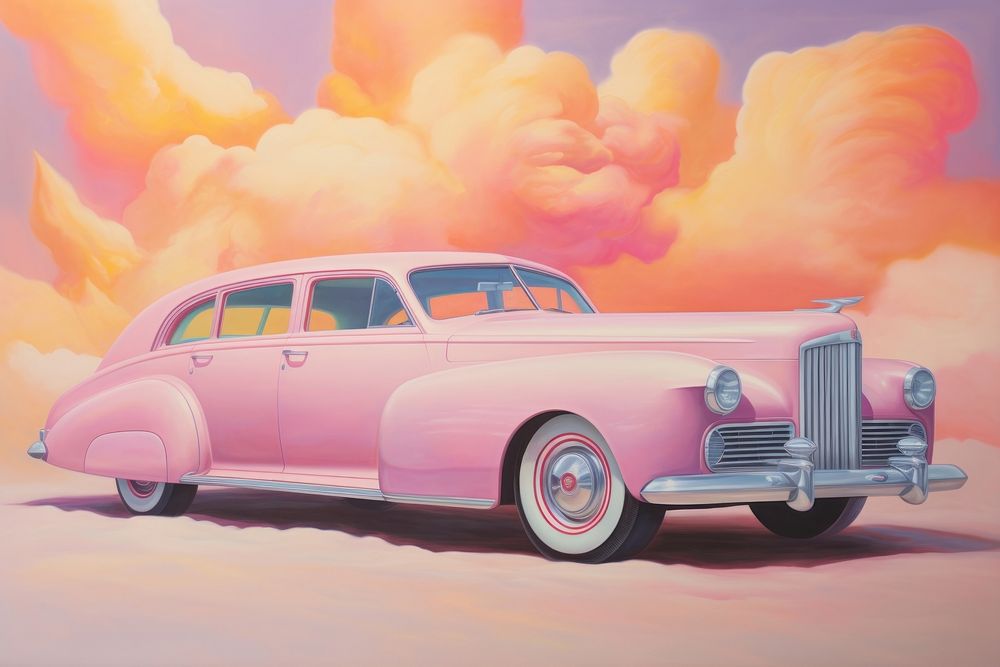 Limousine painting vehicle cloud. | Premium Photo Illustration - rawpixel
