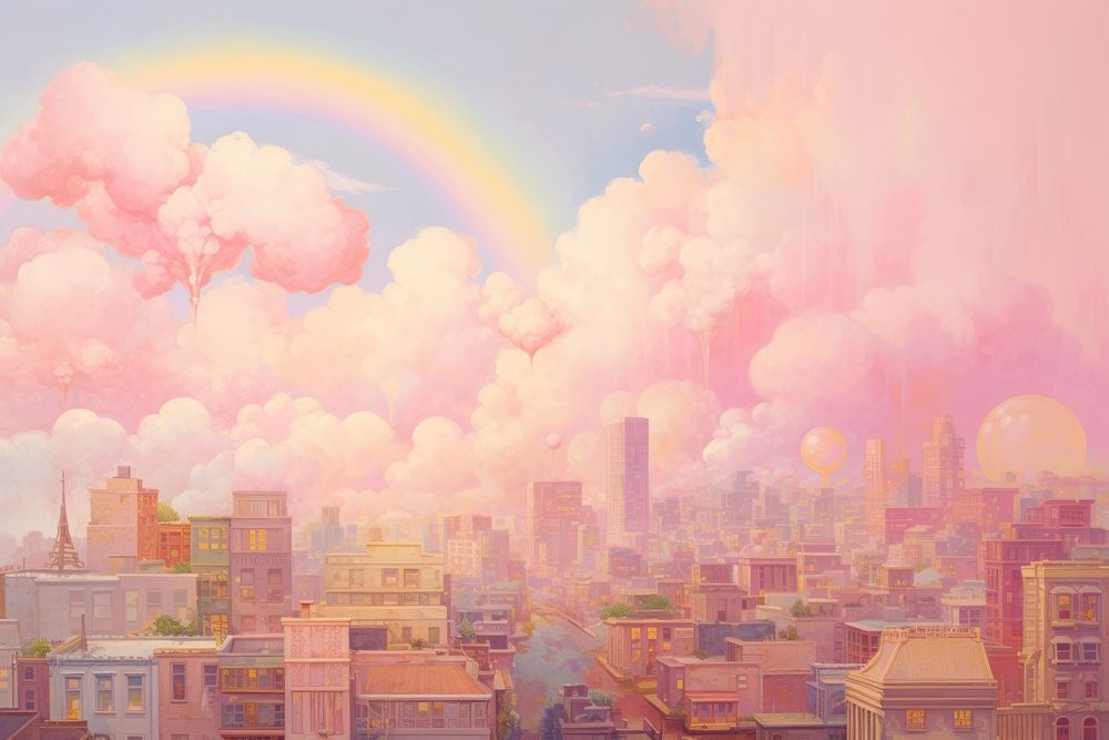 Cityscape backgrounds landscape pollution. | Free Photo Illustration ...