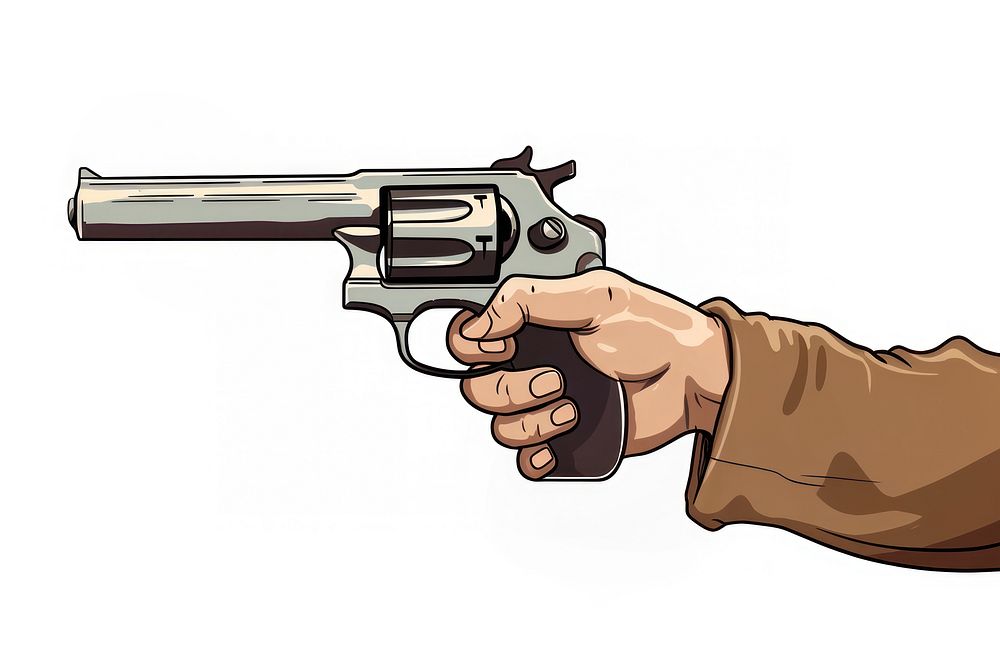 Human hand holding revolver handgun | Free Photo Illustration - rawpixel
