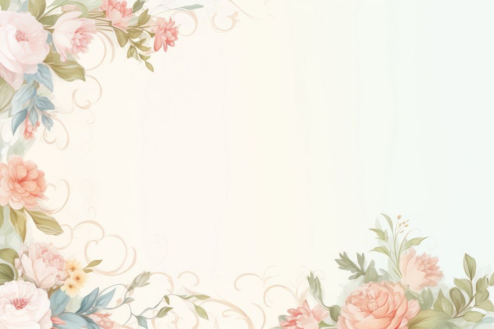 Illustration flower frame backgrounds painting | Free Photo ...