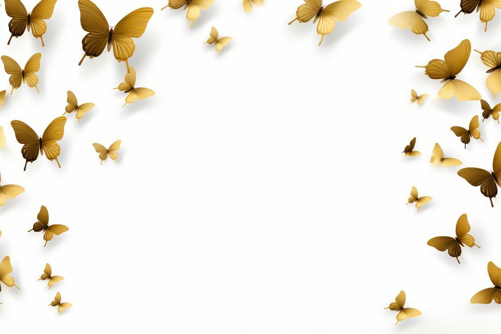 Butterflies gold backgrounds butterfly animal. | Premium Photo Illustration - rawpixel