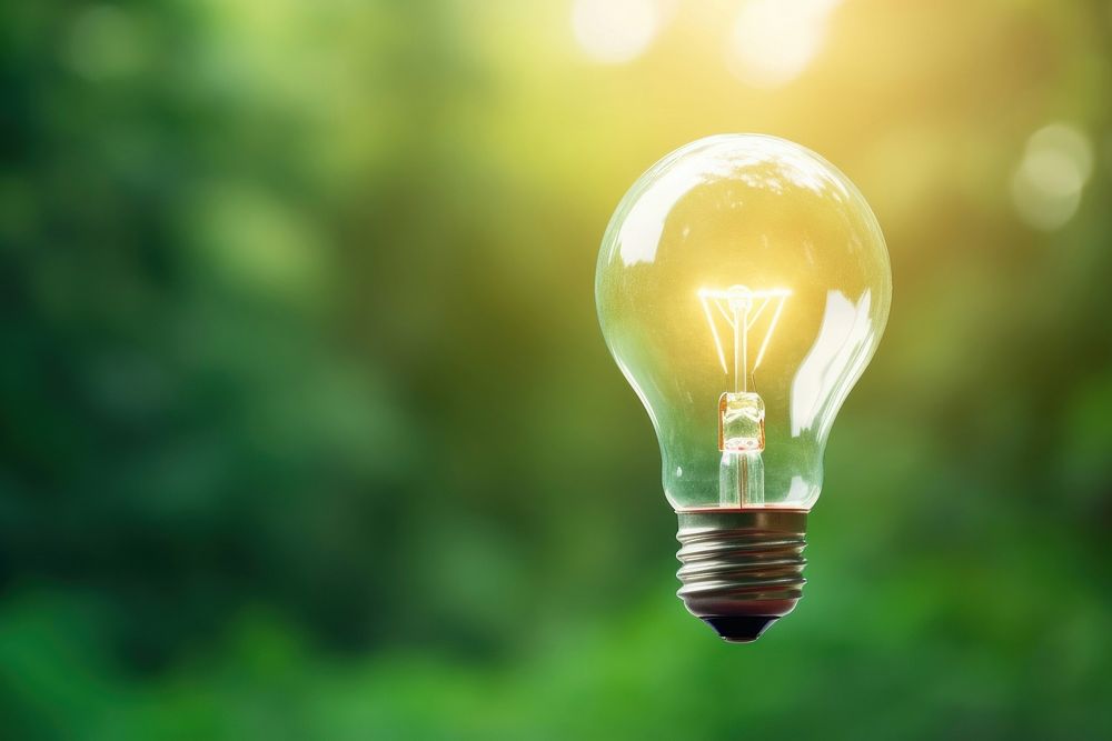 Light Bulb lightbulb green electricity. | Free Photo - rawpixel