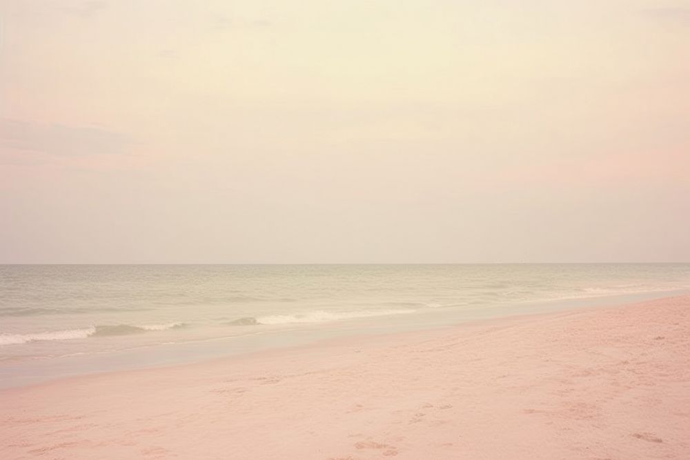 Pink beach landscape outdoors horizon. | Premium Photo - rawpixel