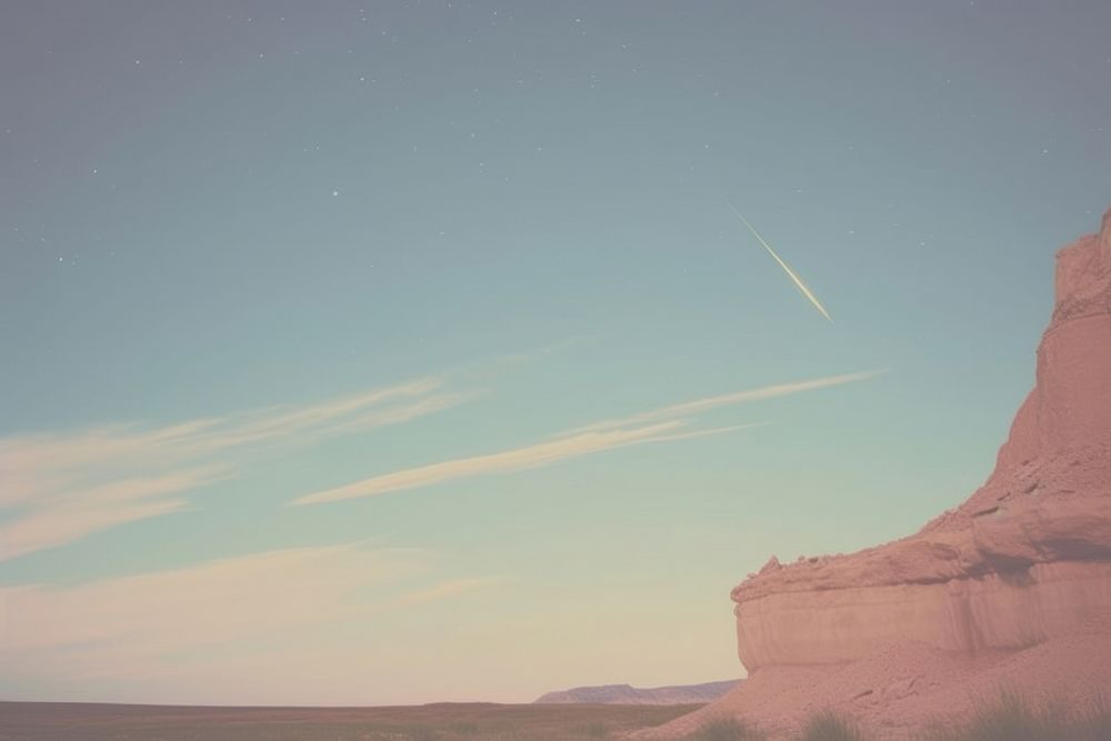 Shooting star space landscape astronomy. | Premium Photo - rawpixel