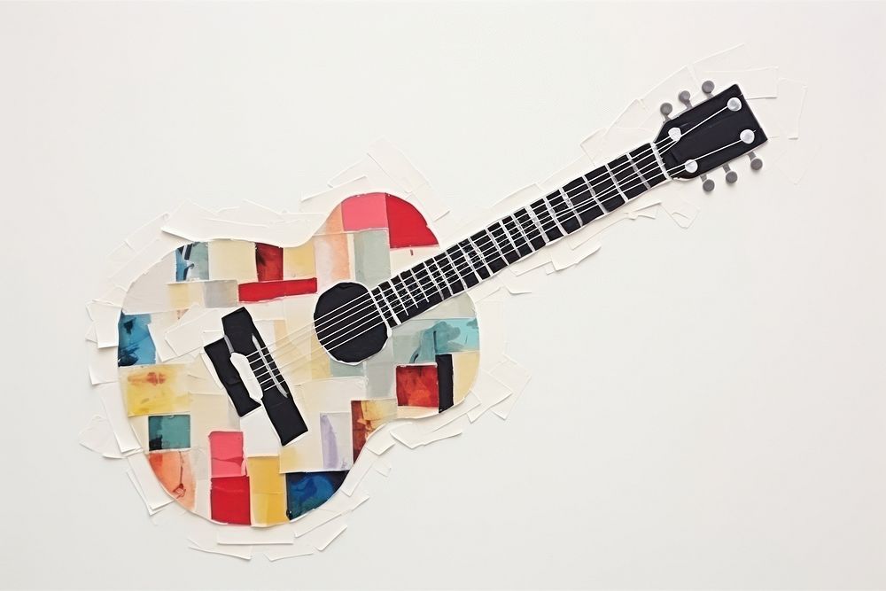 Guitar creativity pattern drawing. | Free Photo Illustration - rawpixel
