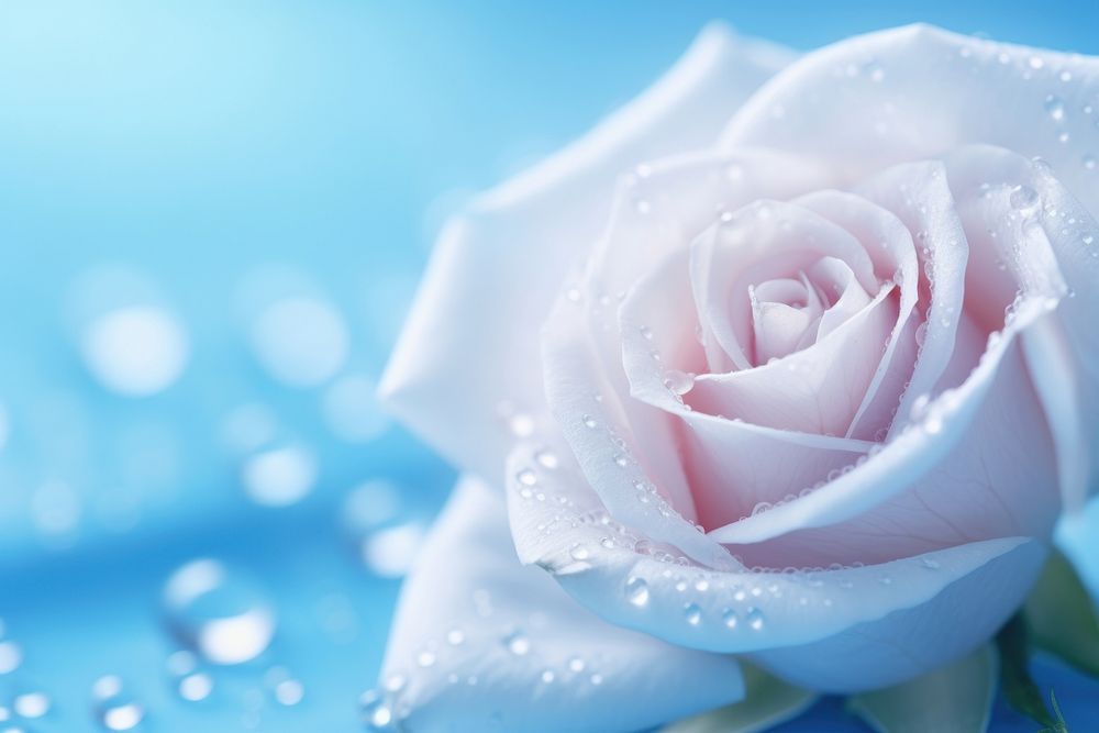 Aesthetic Beautiful light blue rose | Premium Photo - rawpixel