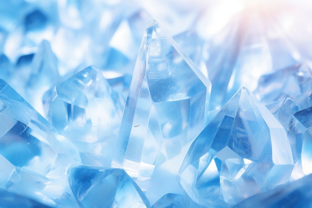 Triangular pastel blue crystal shapes | Free Photo - rawpixel