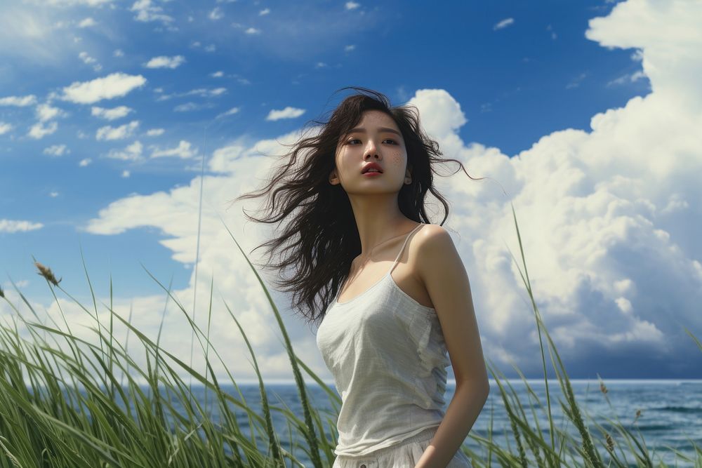 Korean portrait outdoors nature. | Premium Photo - rawpixel