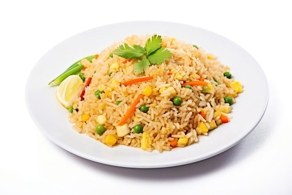 Thai food rice plate white | Free Photo - rawpixel