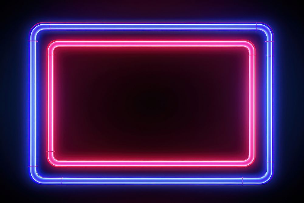 Red and blue neon frame | Premium Photo Illustration - rawpixel