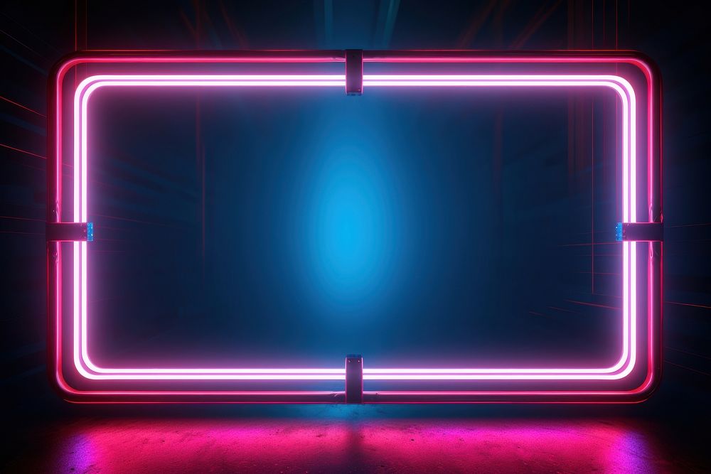 Red and blue neon frame | Premium Photo Illustration - rawpixel