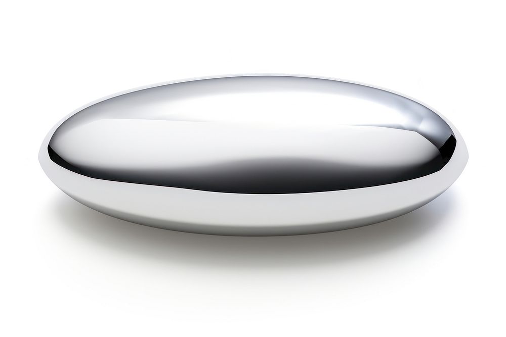 Oval sharp edge chrome material | Free Photo Illustration - rawpixel
