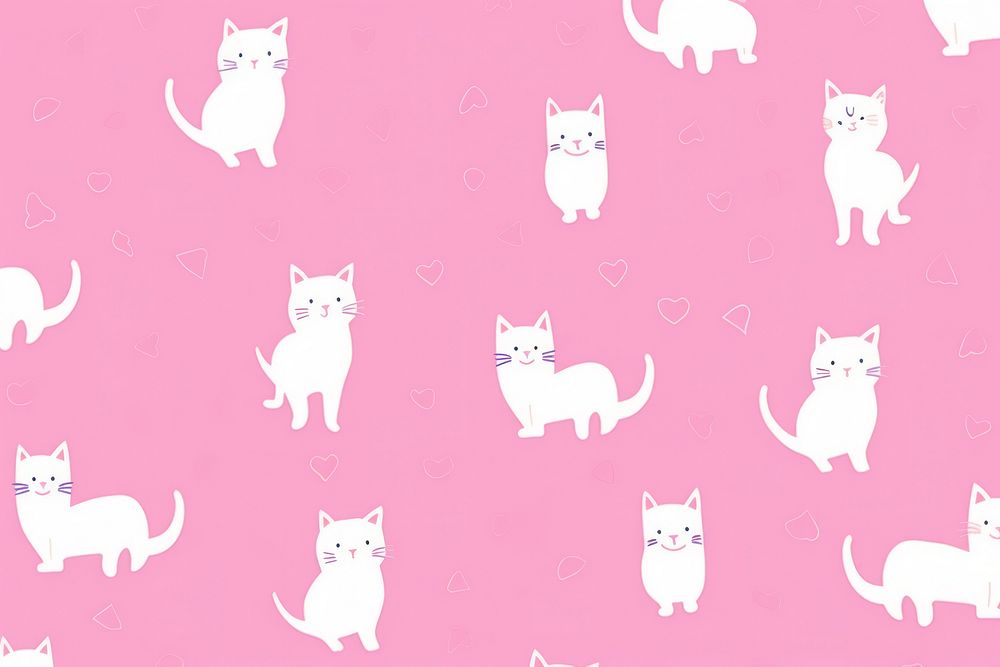 Cat pattern backgrounds mammal. AI | Free Photo Illustration - rawpixel