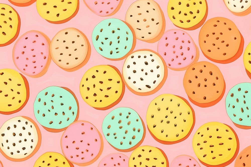 Cookie pattern backgrounds food. AI | Free Photo Illustration - rawpixel