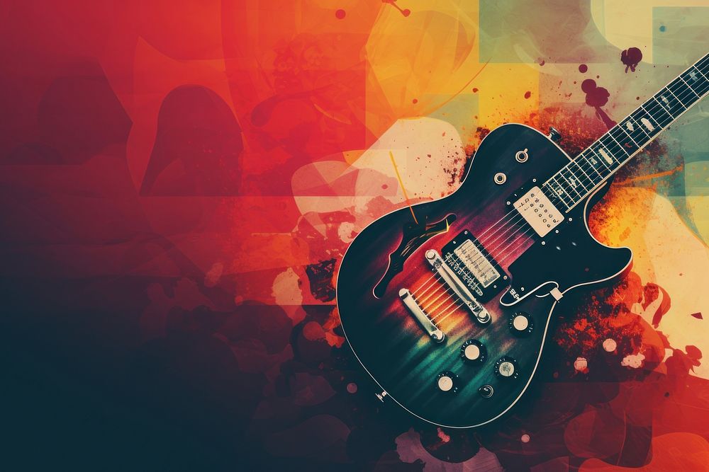 Guitar backgrounds music performance. | Free Photo Illustration - rawpixel