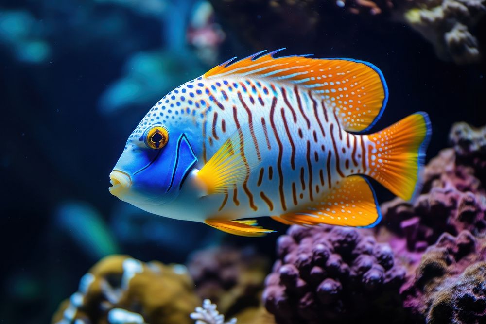 Spotted tropical fish aquarium outdoors | Premium Photo - rawpixel
