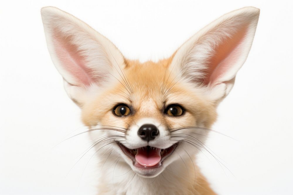 Smiling fennec fox mammal animal | Free Photo - rawpixel