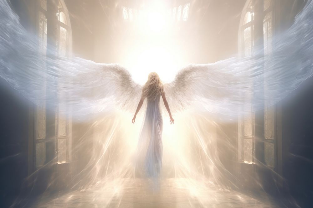 Angels flying spirituality architecture. | Premium Photo - rawpixel