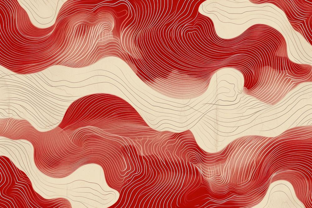 Red wave pattern background backgrounds | Premium Photo Illustration ...