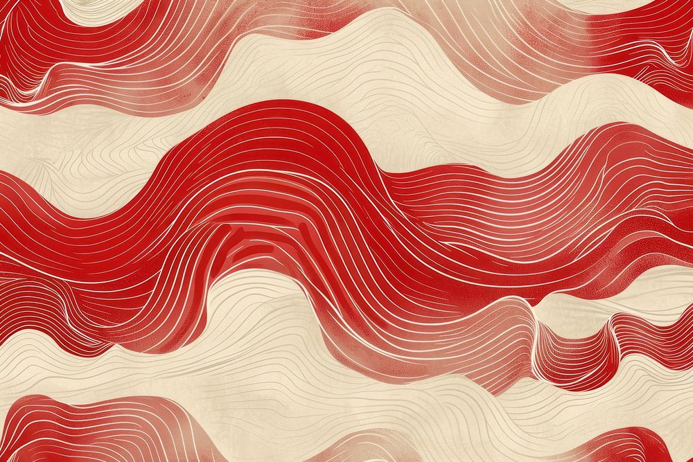Red wave pattern background backgrounds | Free Photo Illustration - rawpixel