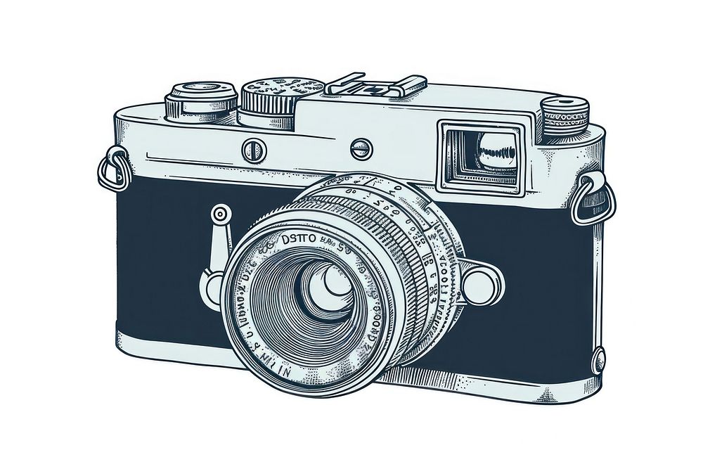 Antique camera drawing sketch white | Free Photo Illustration - rawpixel