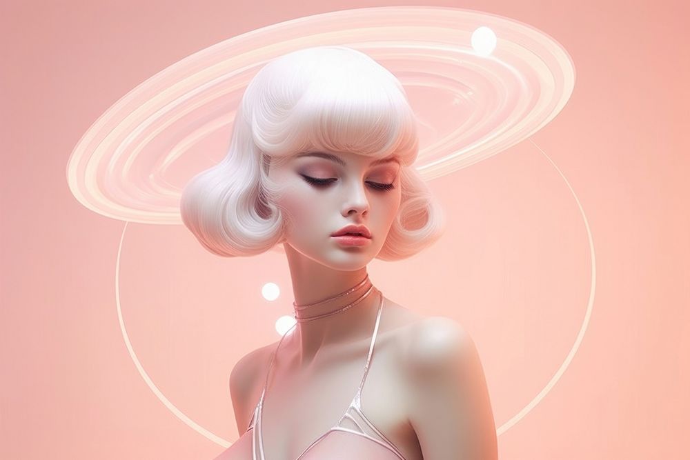 Saturn adult accessories hairstyle. | Premium Photo Illustration - rawpixel