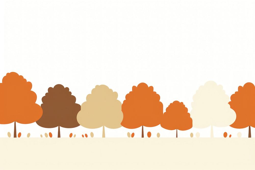 Illustration fall tree border outdoors | Free Photo Illustration - rawpixel