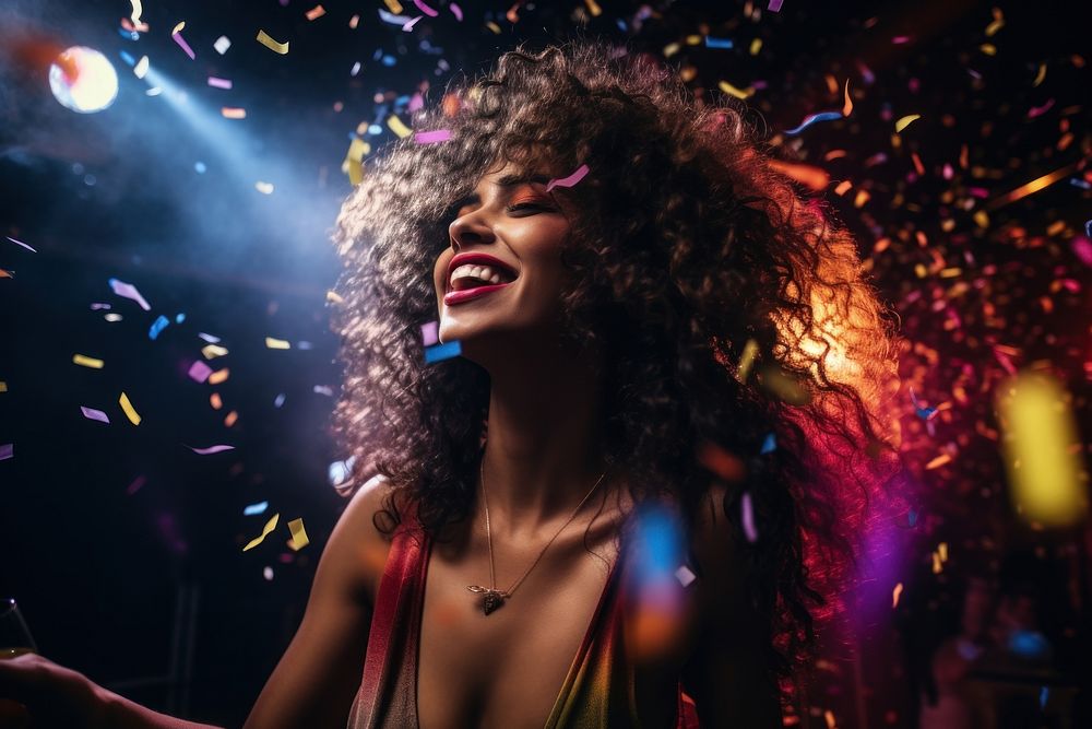 Latina party woman celebrating celebration | Premium Photo - rawpixel