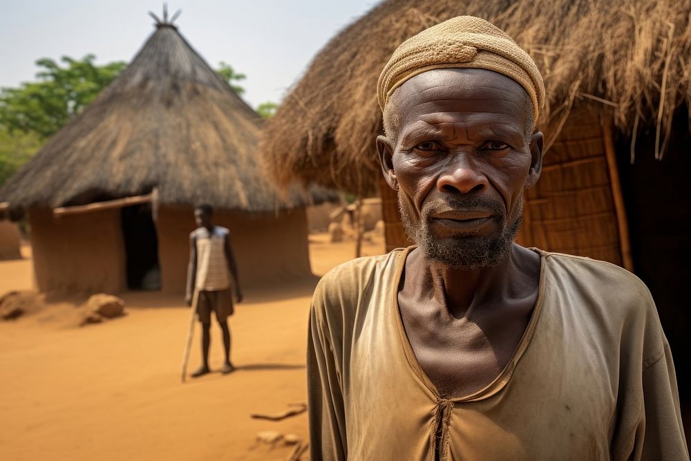 African cheif villager outdoors standing | Premium Photo - rawpixel