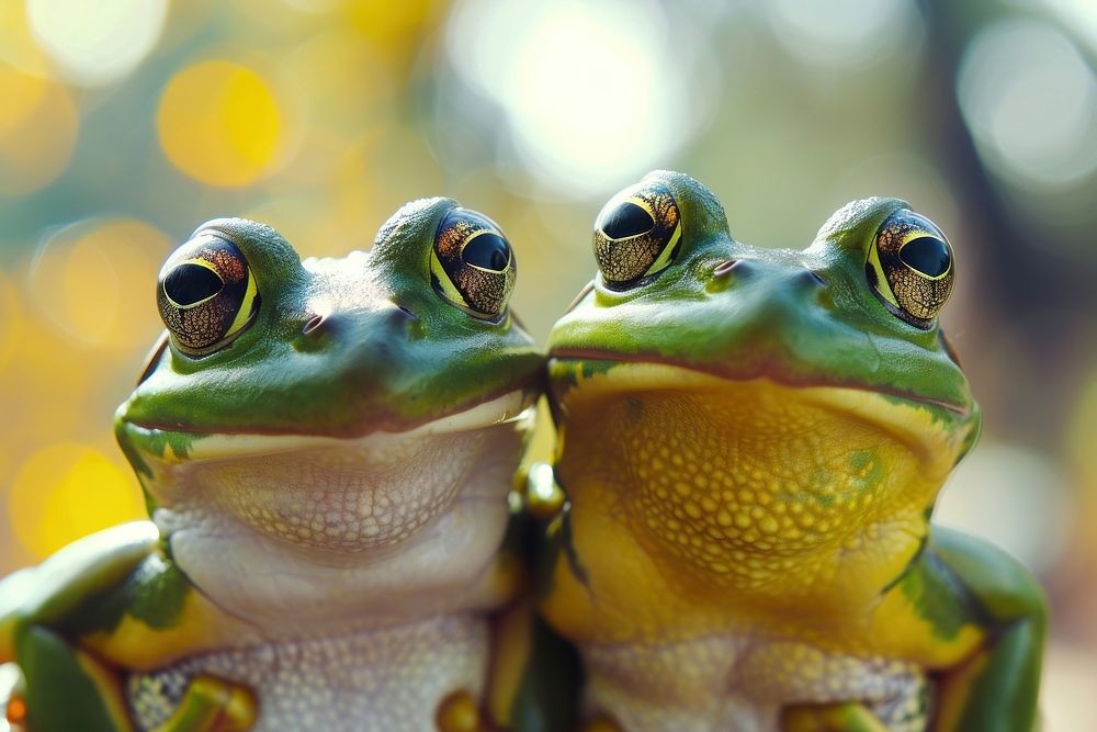 2 frogs animal amphibian wildlife. | Premium Photo - rawpixel