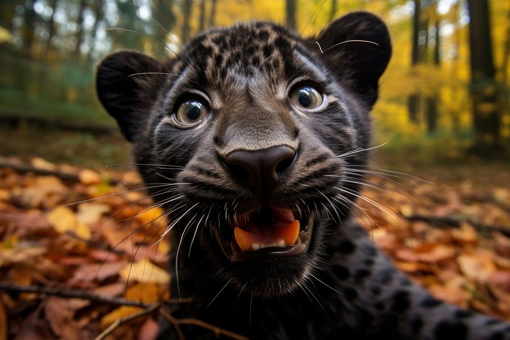 Selfie black leopard animal wildlife | Premium Photo - rawpixel