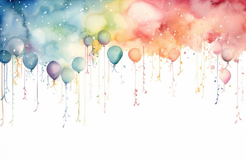 Celebration element border outdoors balloon | Premium Photo ...