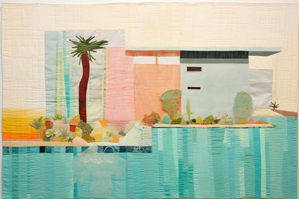 Swimming pool painting art architecture. | Free Photo - rawpixel Swimming pool painting art architecture. | Free Photo - rawpixel
