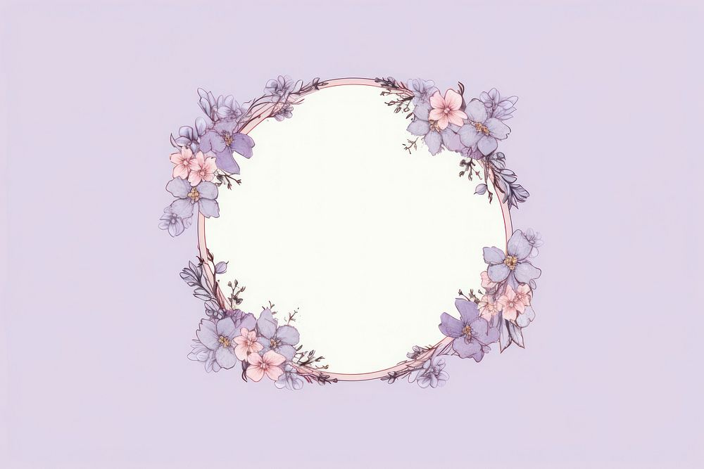 Violet flower frame pattern plant | Premium Photo Illustration - rawpixel