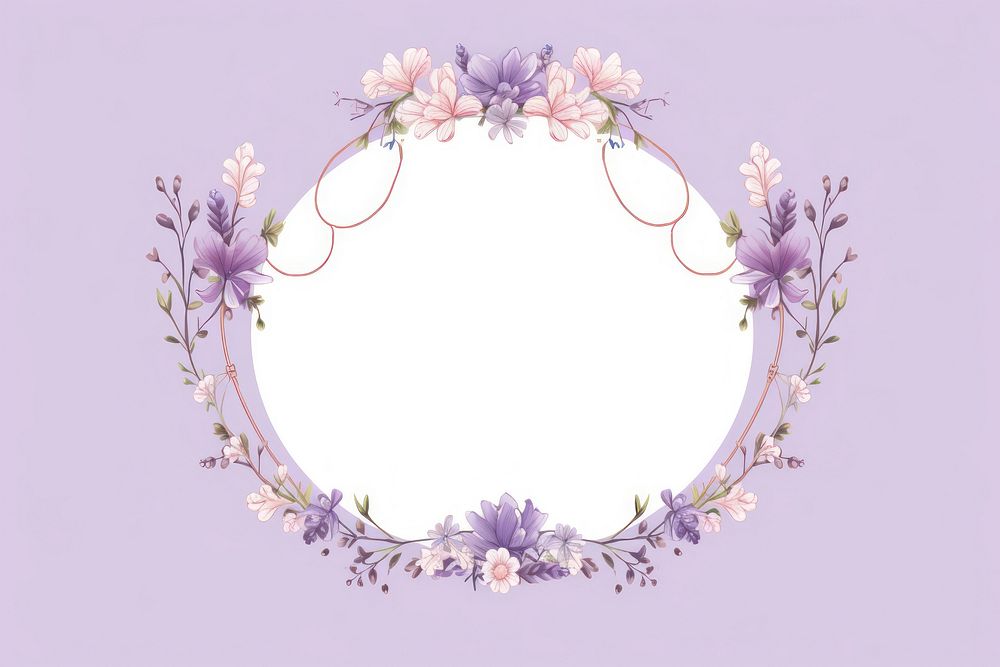 Violet flower frame pattern plant | Premium Photo Illustration - rawpixel