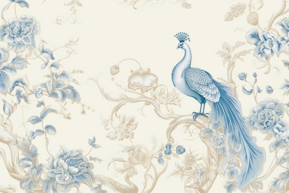 Peacock wallpaper pattern animal. | Free Photo Illustration - rawpixel
