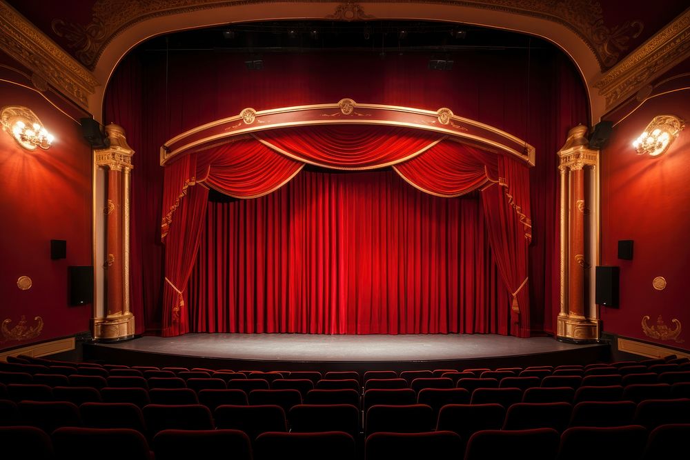 Theatre auditorium stage architecture | Free Photo - rawpixel