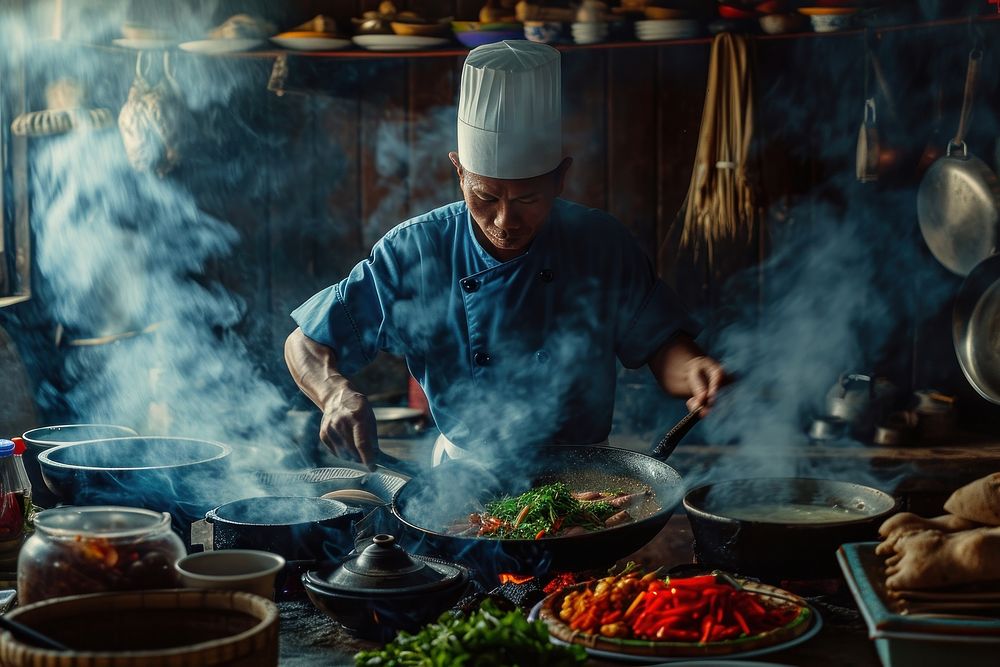 Multi ethnic chef cooking adult | Premium Photo - rawpixel