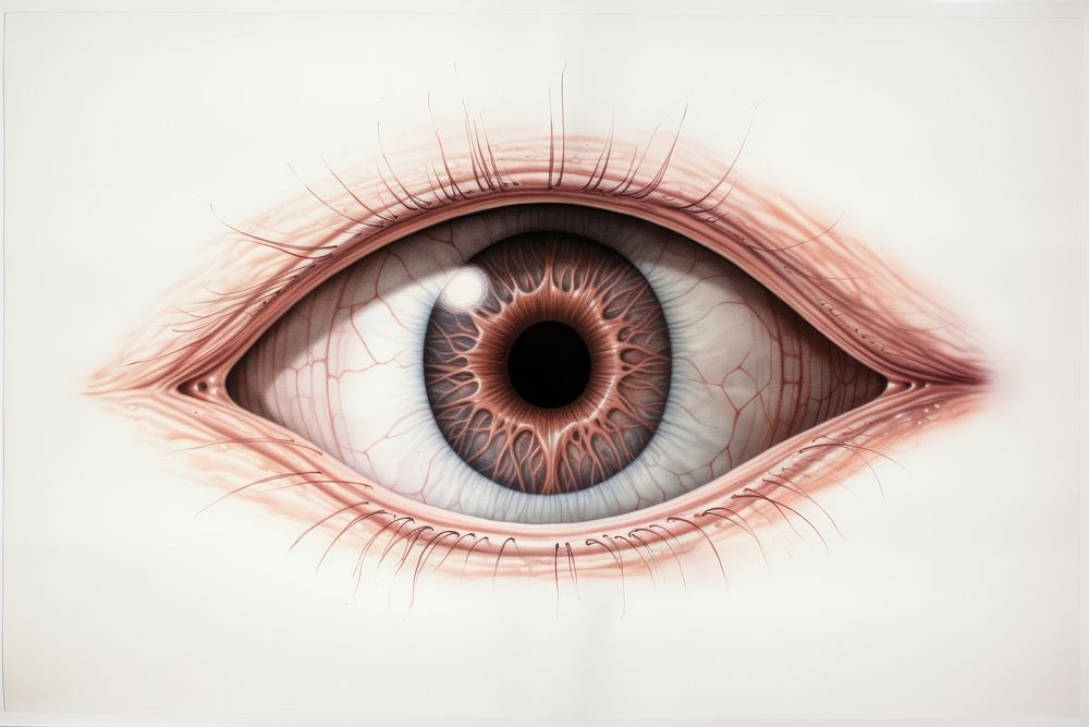 Eye anatomy drawing sketch illustrated | Free Photo - rawpixel