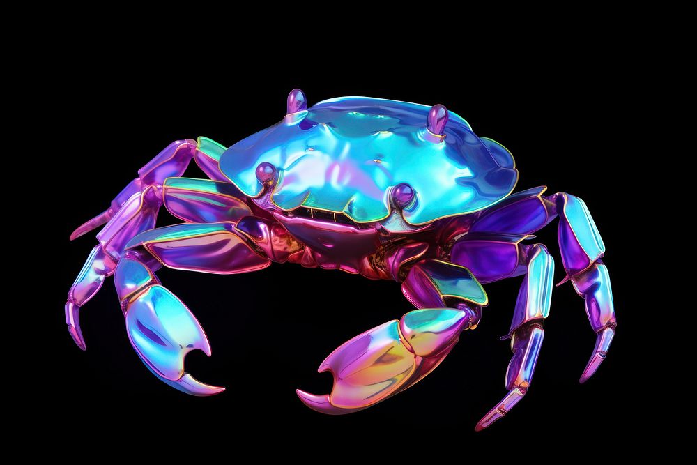 Cute crab seafood animal invertebrate. | Premium Photo Illustration ...
