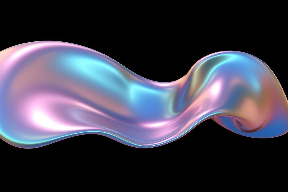 Wavy iridescent accessories futuristic accessory | Free Photo ...