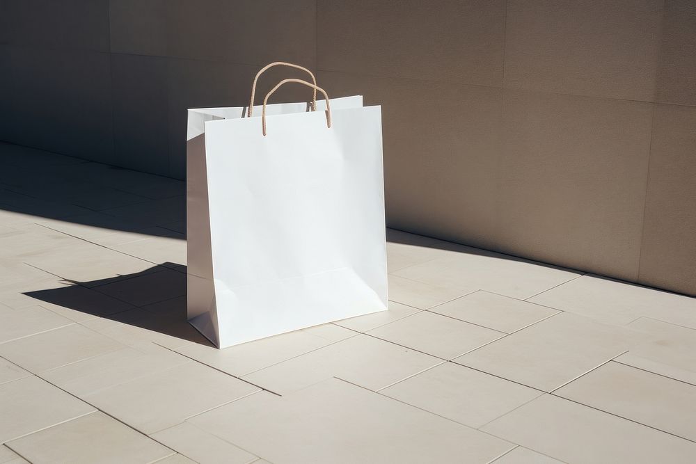 Paper bag packaging handbag shadow | Free Photo - rawpixel