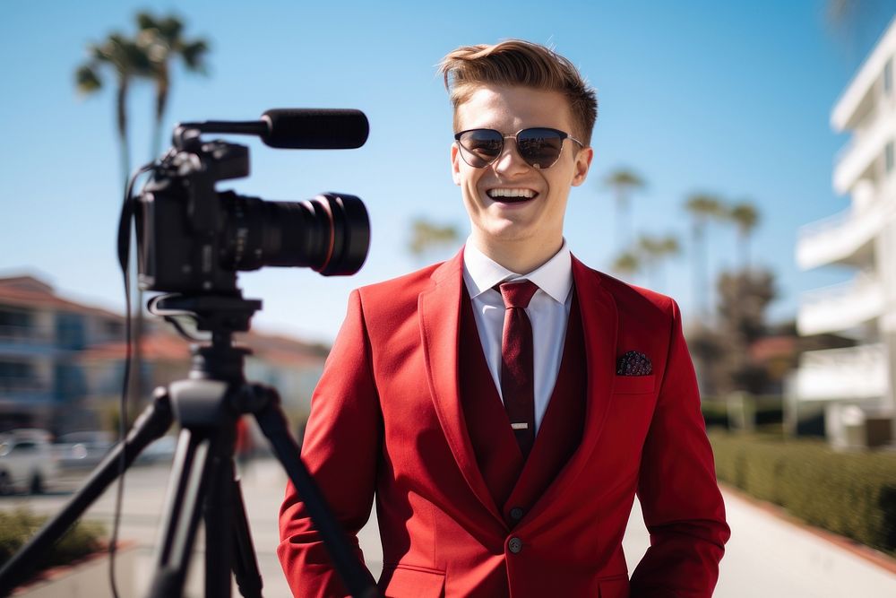 Influencer microphone filming camera | Free Photo - rawpixel