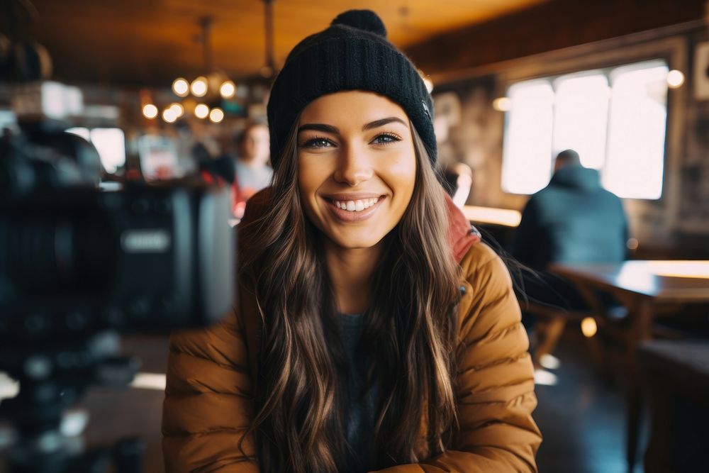 Influencer portrait adult smile. | Free Photo - rawpixel