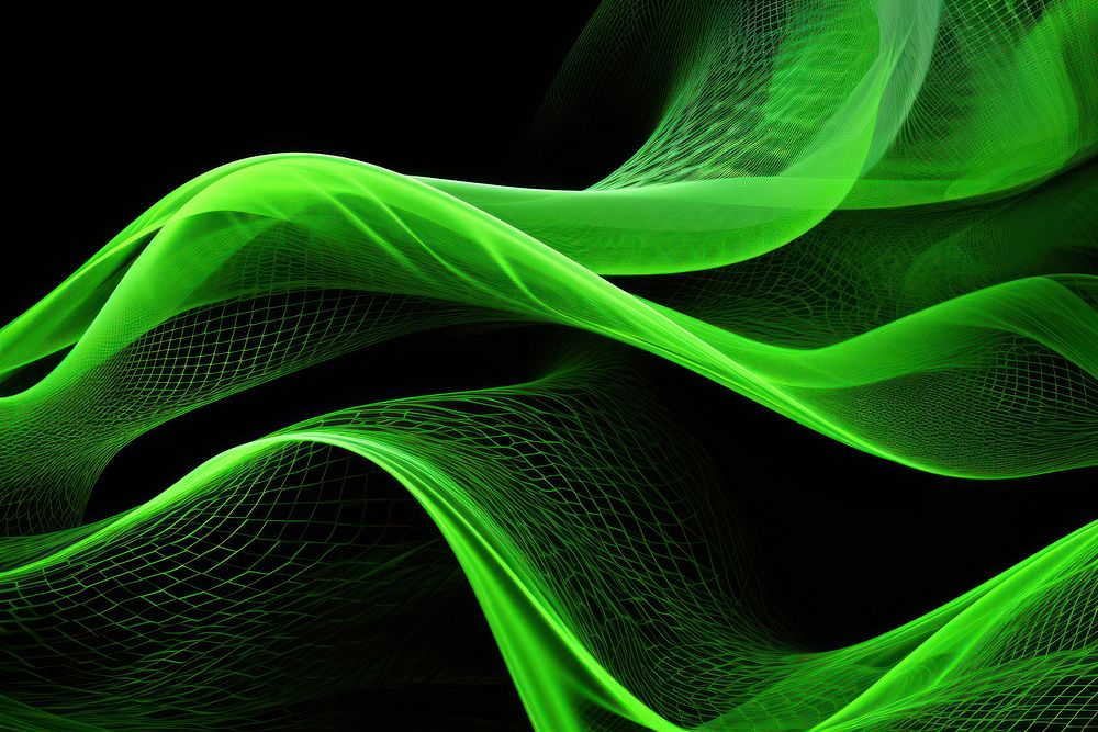 Abstract digital mesh green graphics | Free Photo Illustration - rawpixel