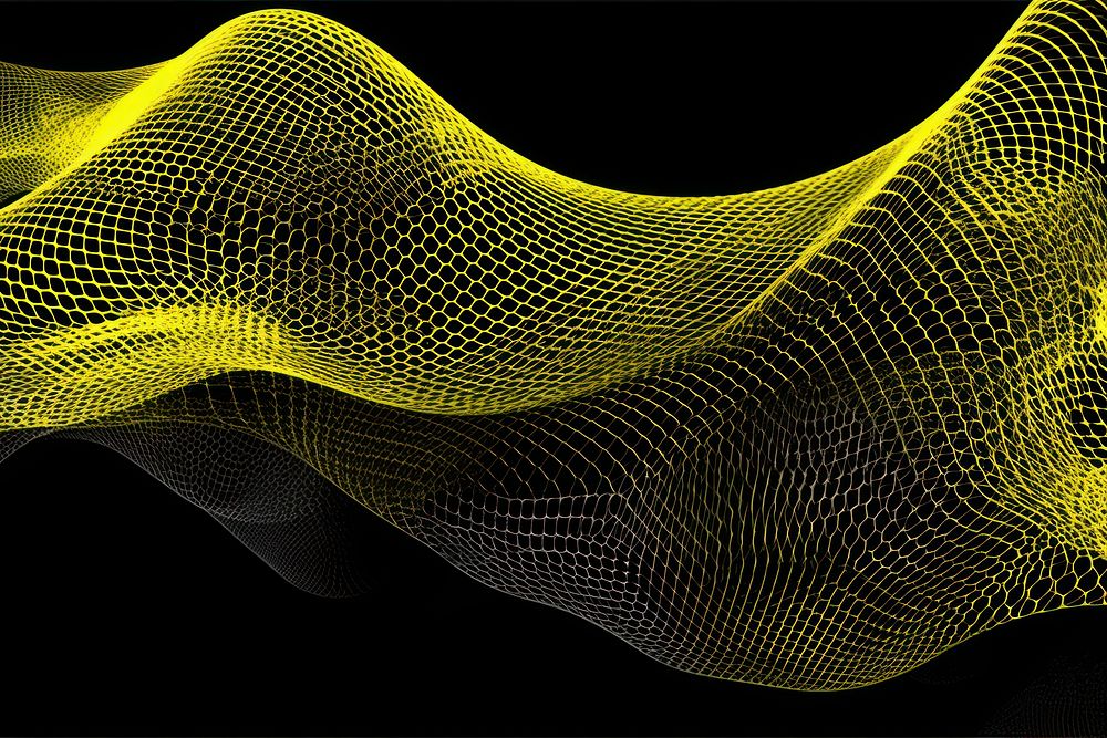 Abstract digital mesh pattern yellow | Free Photo Illustration - rawpixel