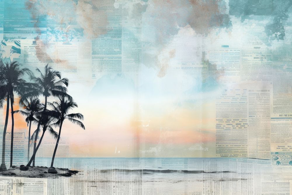 Beach newspaper outdoors nature. | Premium Photo Illustration - rawpixel