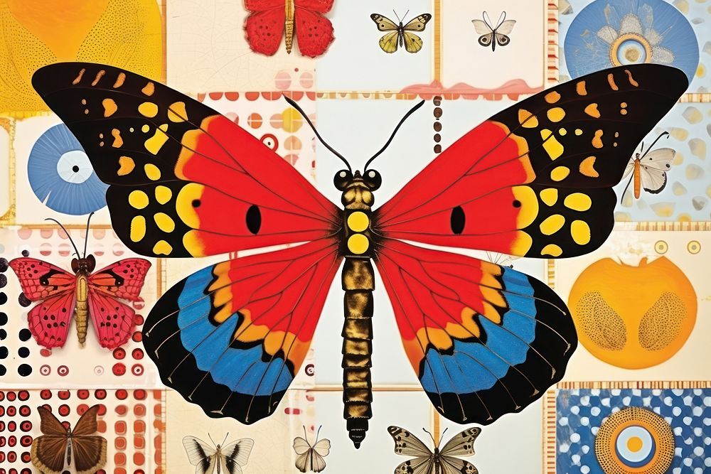Insect art butterfly invertebrate. | Free Photo Illustration - rawpixel